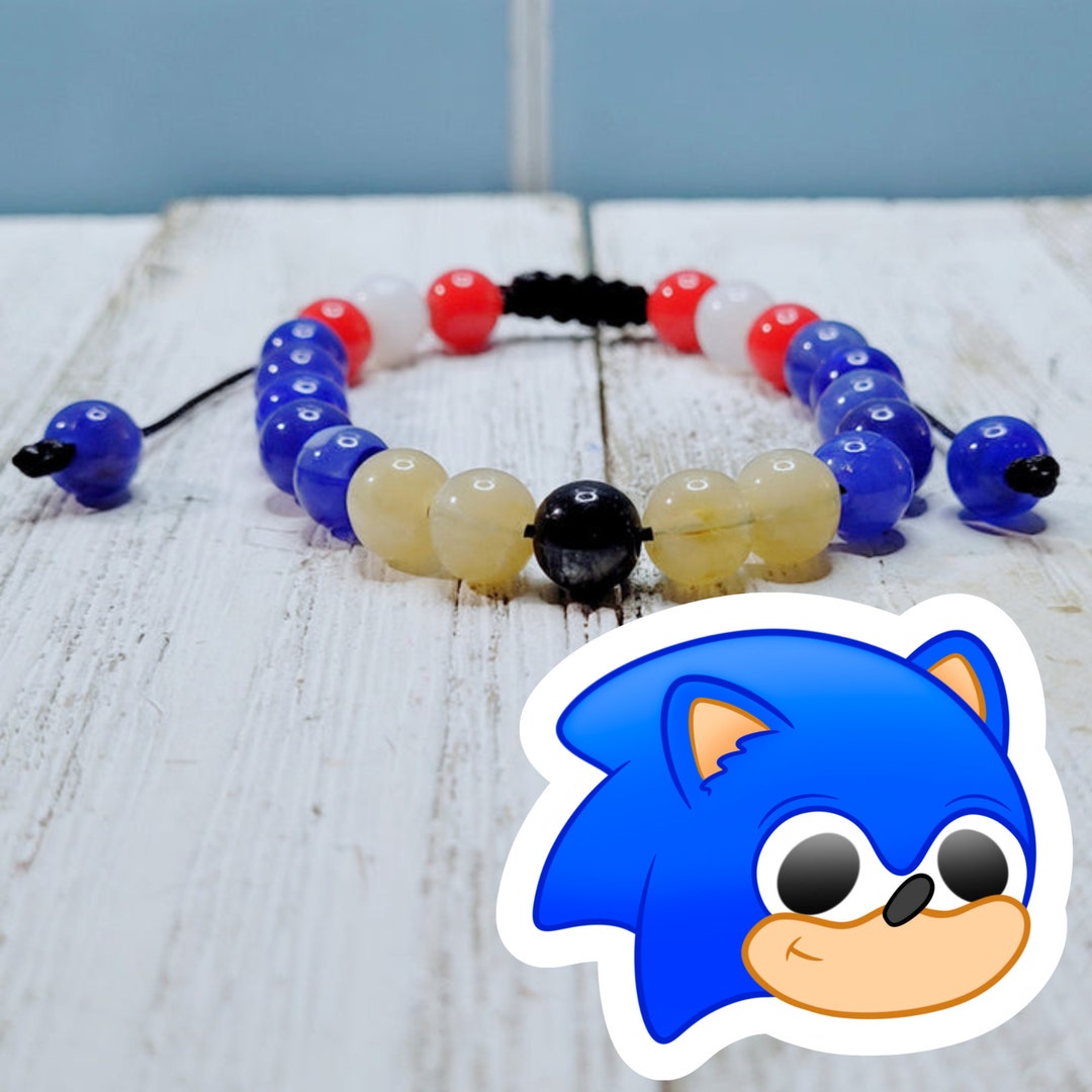 Sonic Adjustable Bead Bracelet | Handmade | Kawaii Accessories ...