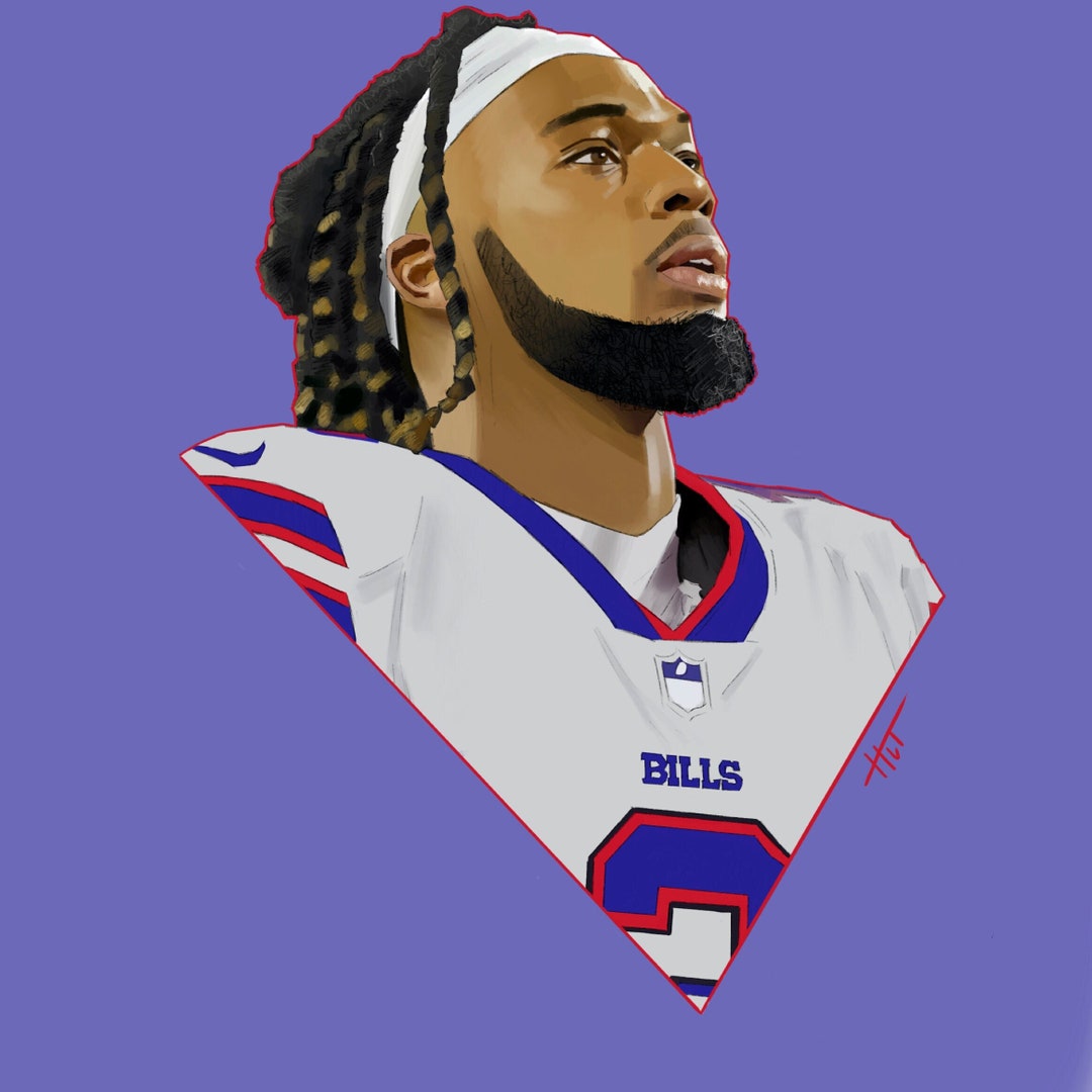 Buffalo Bills Safety Damar Hamlin, Digital Download - Etsy