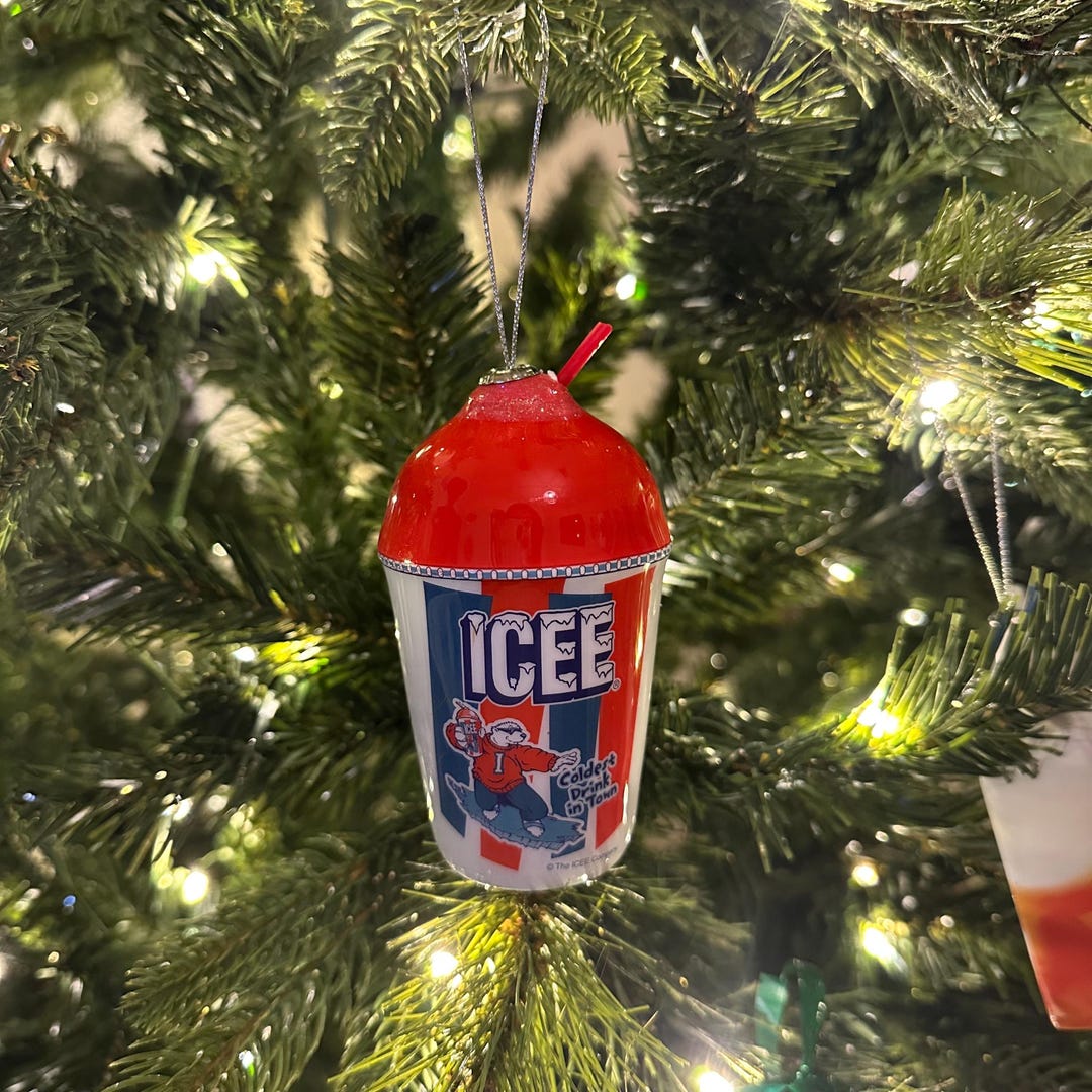 ICEE Slushie Ornament | Frozen Drink Christmas Ornament | Funny Food ...