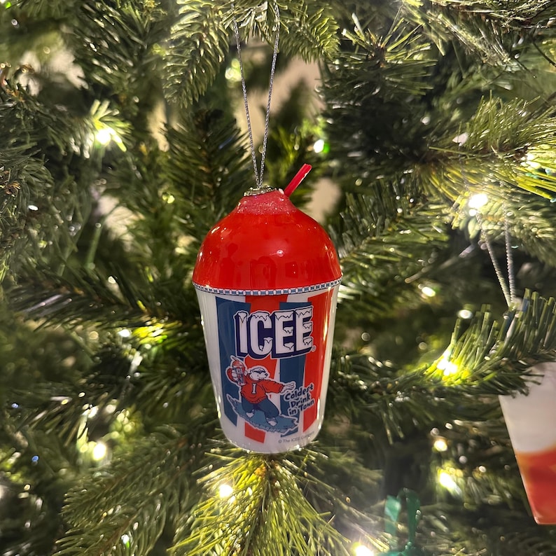 ICEE Slushie Ornament | Frozen Drink Christmas Ornament | Funny Food ...