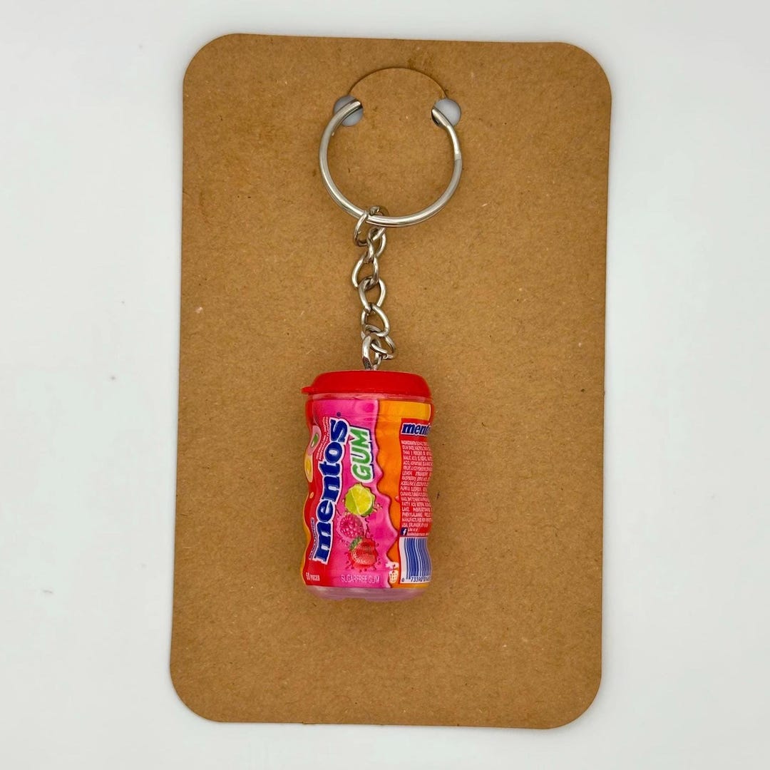 Mentos Gum Keychain | Candy Keychain - Etsy