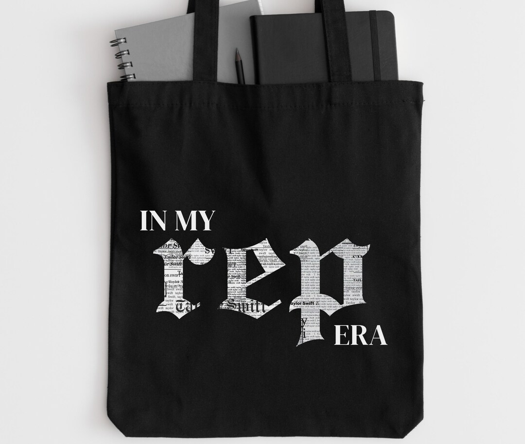 In My Rep Era Reputation Tote Bag Black Canvas Tote Bag - Etsy