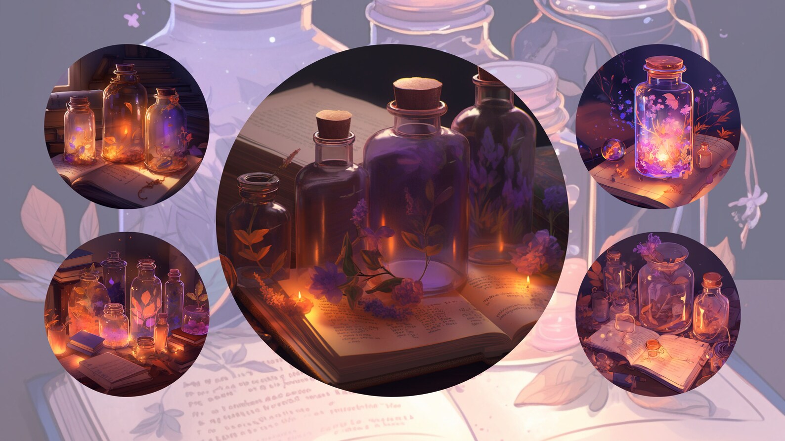 Wizardry Mystical Clipart Bundle: Mystical Wizard Clipart, Witchcraft ...