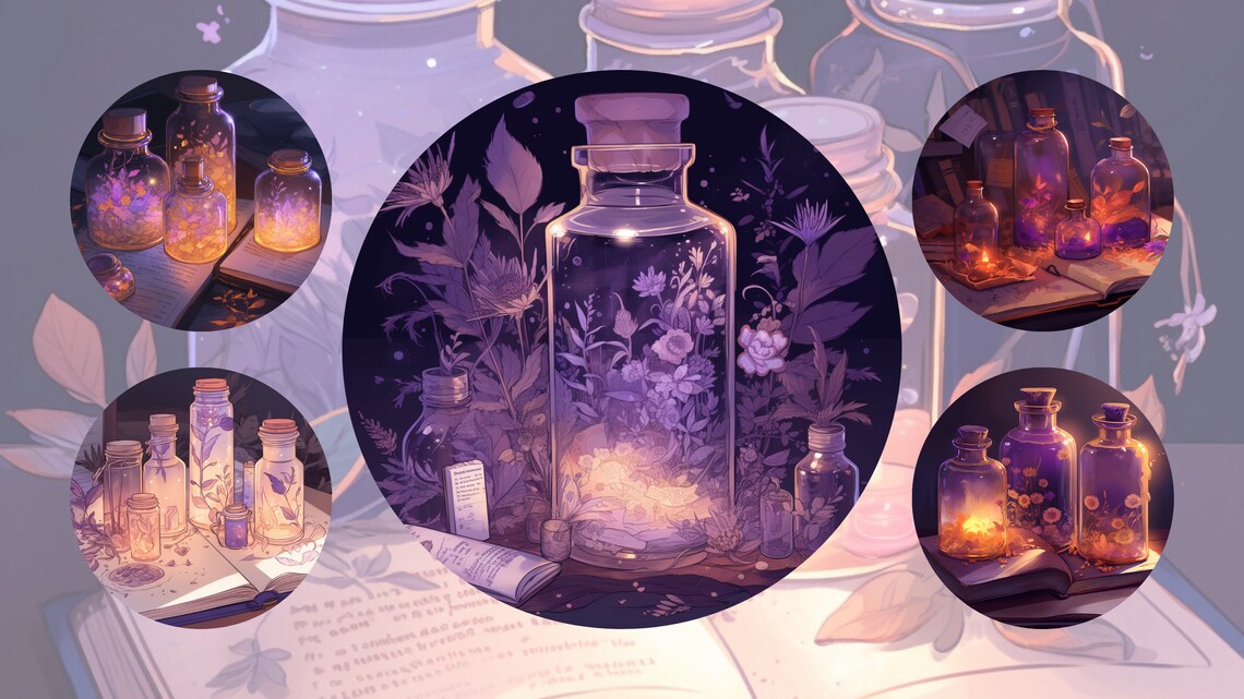 Wizardry Mystical Clipart Bundle: Mystical Wizard Clipart, Witchcraft ...