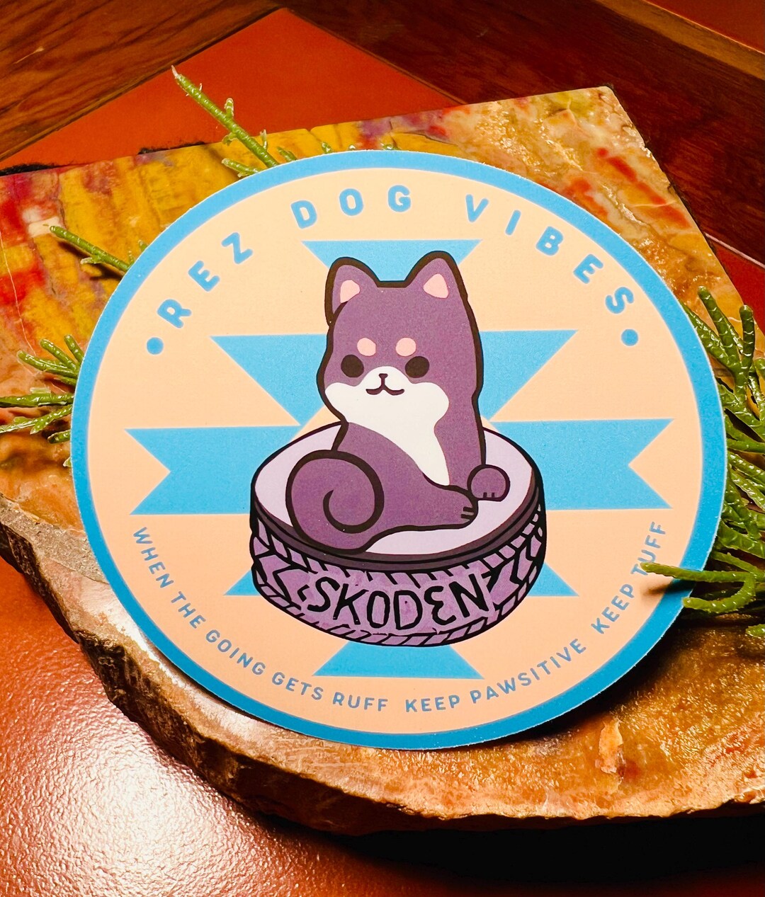 Rez Dogs Stay Pawsitive Sticker - Etsy