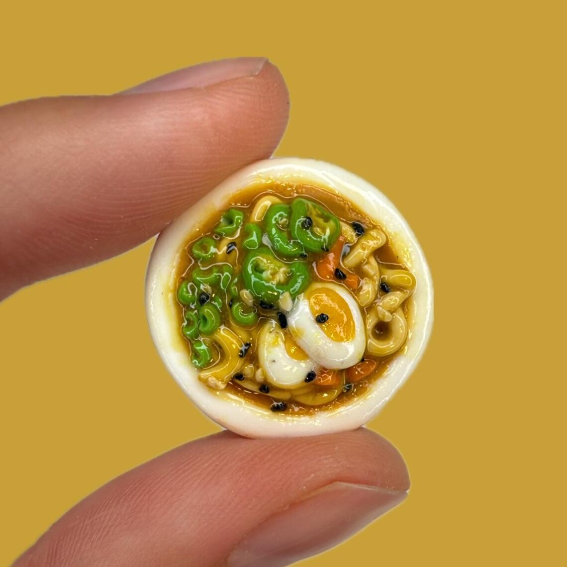 Ramen Noodle Bowl Magnet Set | Mini Polymer Clay Food Magnets - Etsy
