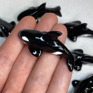 Handmade Clay Orca Whale Magnet | Help Free the Orcas - Etsy
