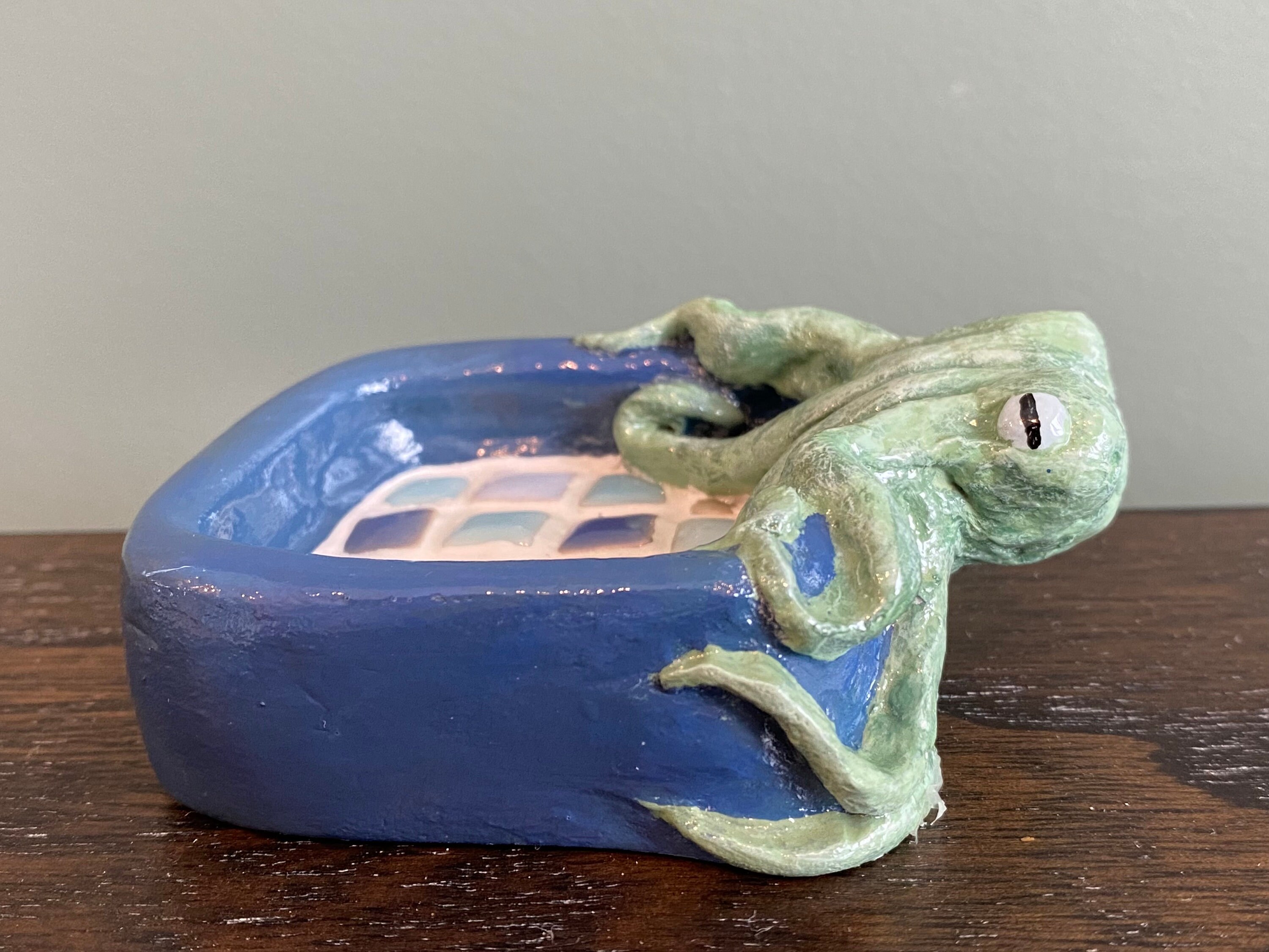 Mini Clay Octopus Tiled Decorative Dish Ring Dish Clay Trinket Dish - Etsy