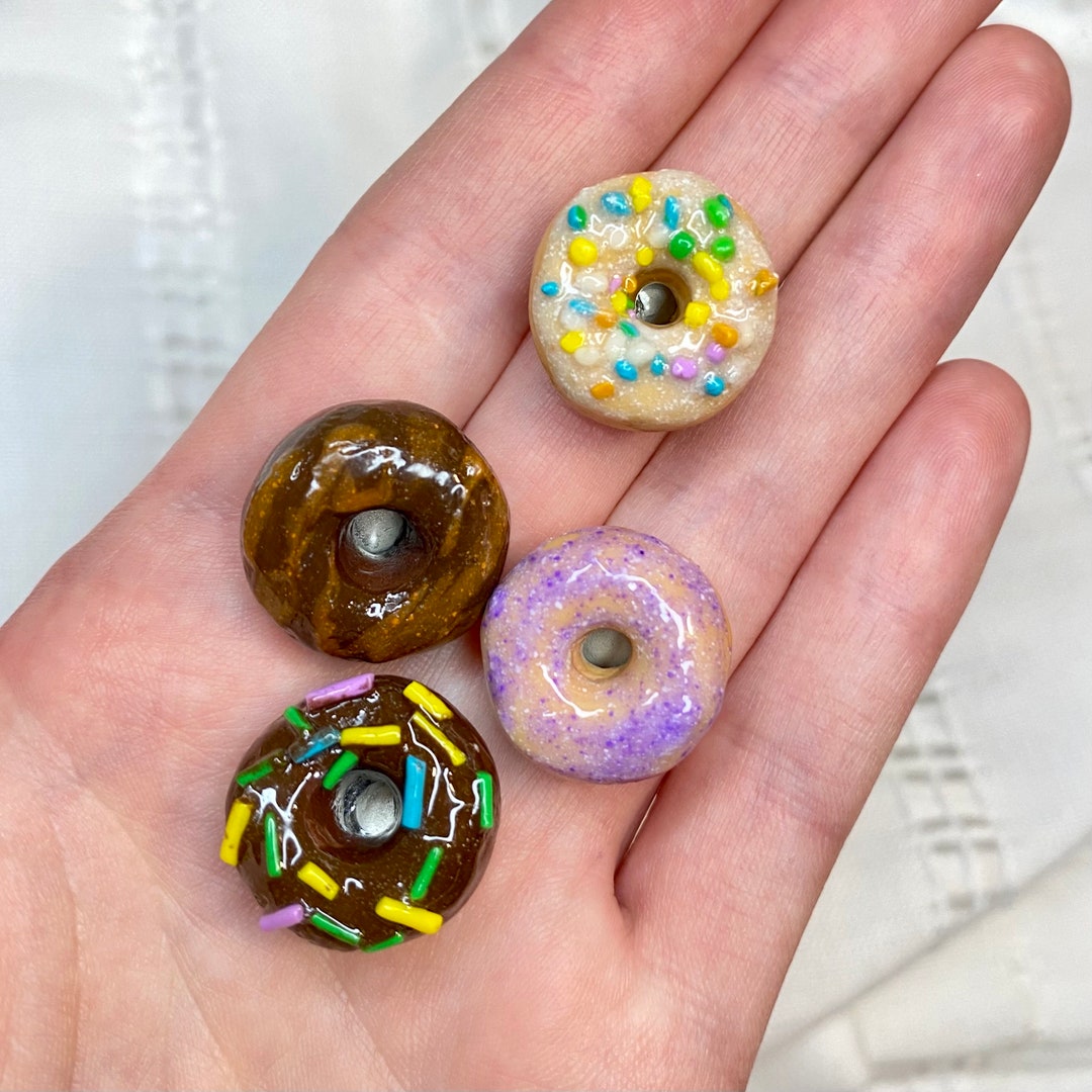 Frosted Sprinkle Donuts Food Magnets Set of 4 - Etsy