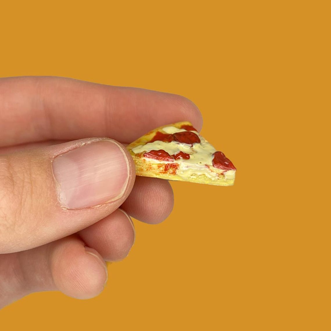 Pepperoni Pizza Magnet Set of 6 Handmade Mini Polymer Clay Food Magnets ...