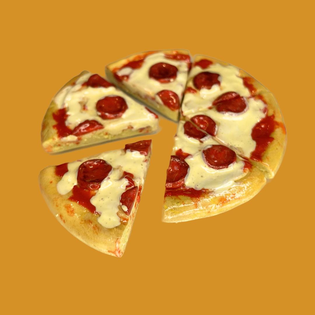 Pepperoni Pizza Magnet Set of 6 Handmade Mini Polymer Clay Food Magnets ...