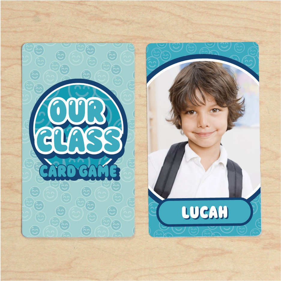Personalized 'our Class' Card Game: Go Fish, Memory, Old Maid - Etsy