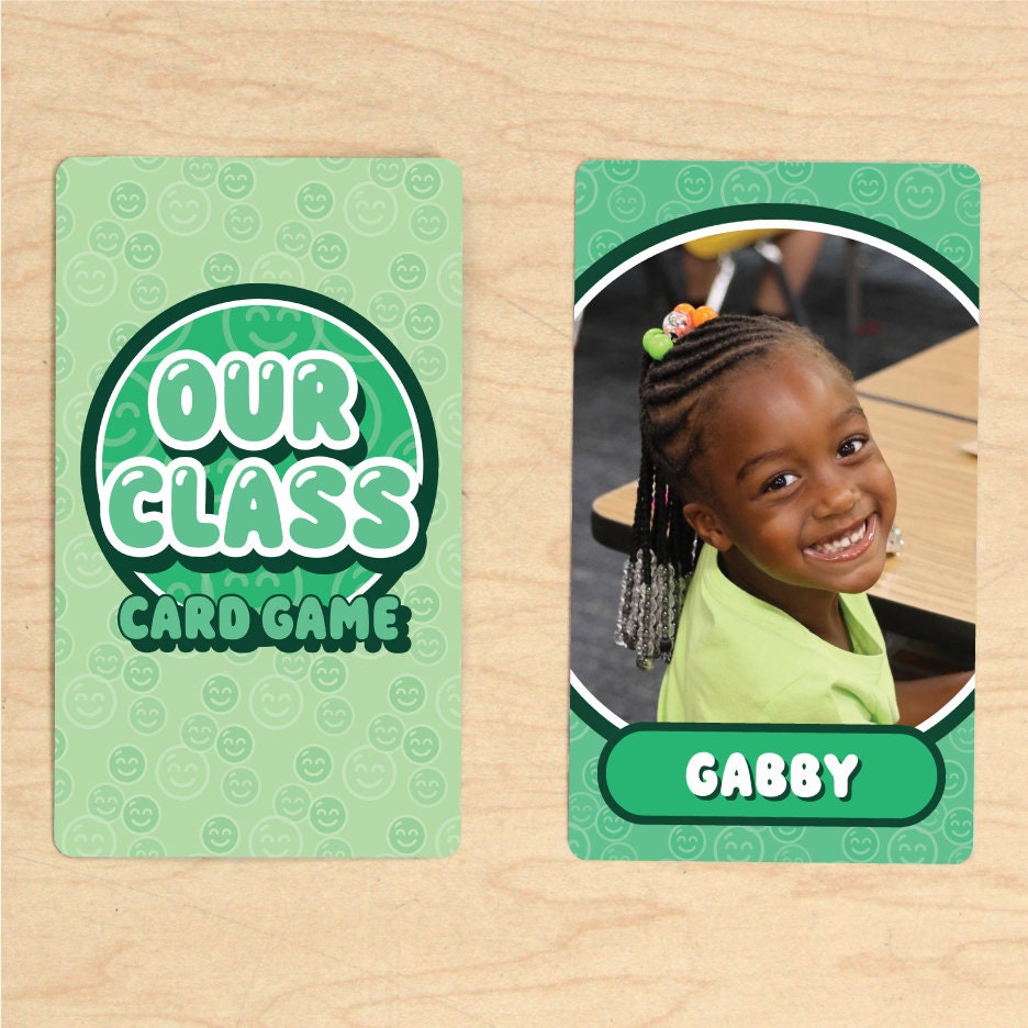 Personalized 'our Class' Card Game: Go Fish, Memory, Old Maid - Etsy