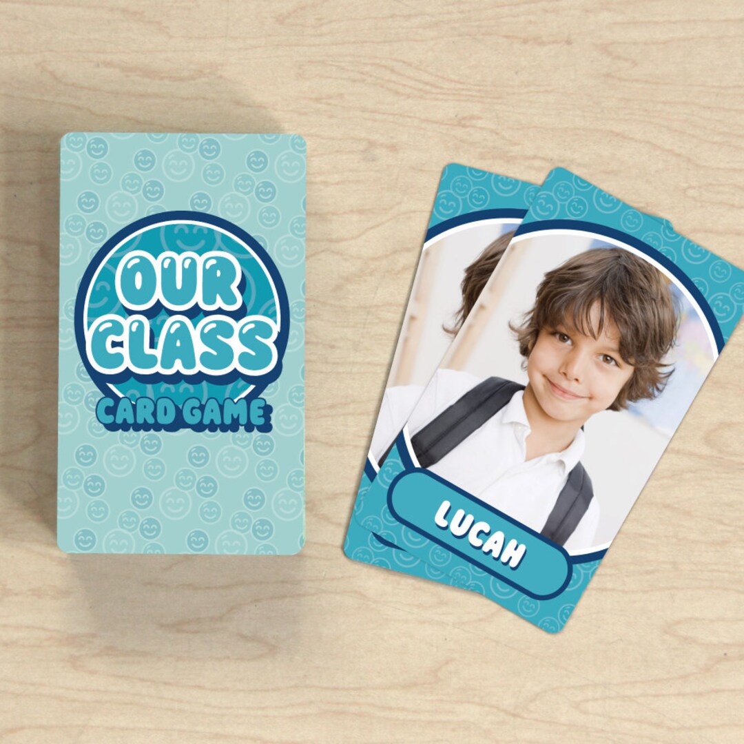 Personalized 'our Class' Card Game: Go Fish, Memory, Old Maid - Etsy