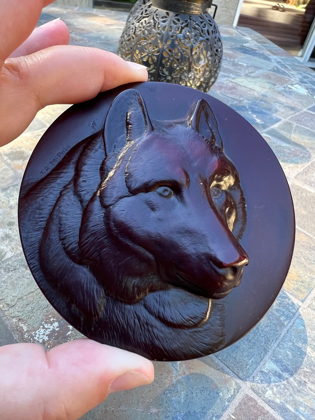 Trinket Box Carved Wolf, BOMA Canada, Boma T.R. Mcphee Wolf and Wheat ...