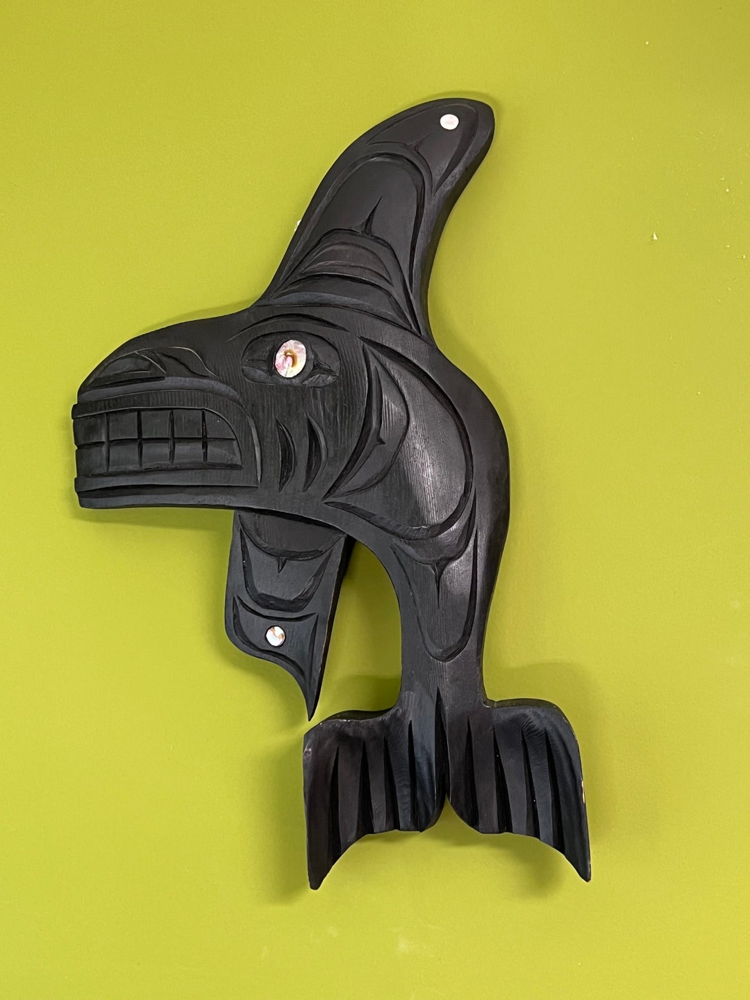 Nuu Chah Nulth Hand Carved Plaque Signed orca by George Nookemus, Orca ...