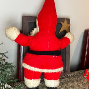 Vintage Large 27" Rubber Face Plush Santa, Made in Japan, Vintage Plush ...
