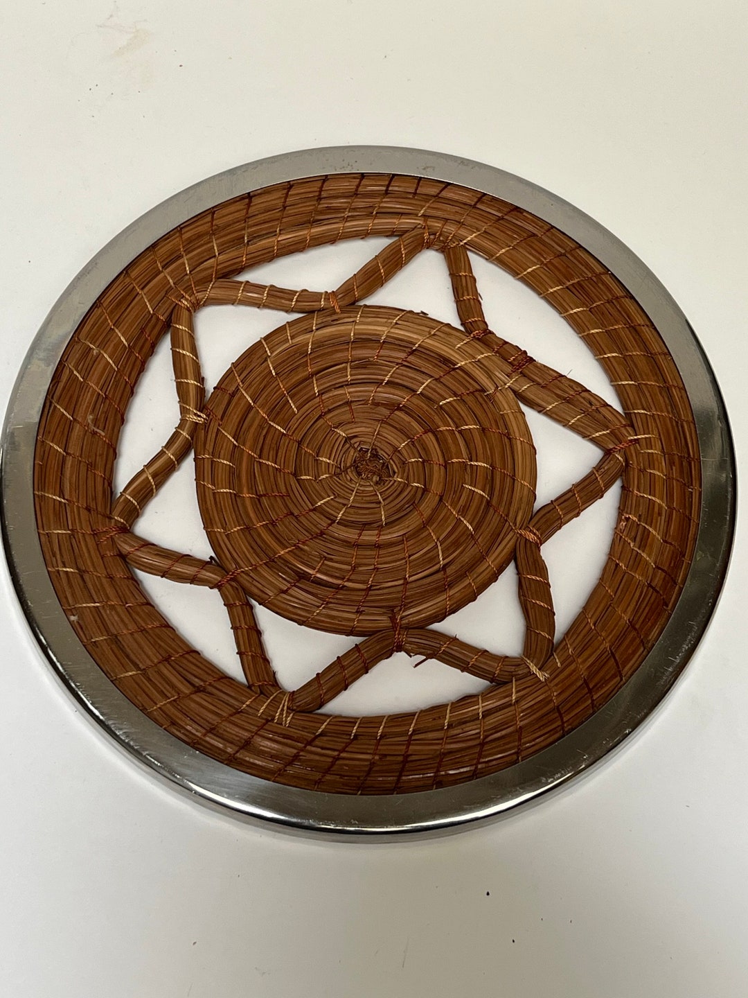 Mid Century Modern Sierra Madre Pine Needle Trivet Made in Santa Fe New ...