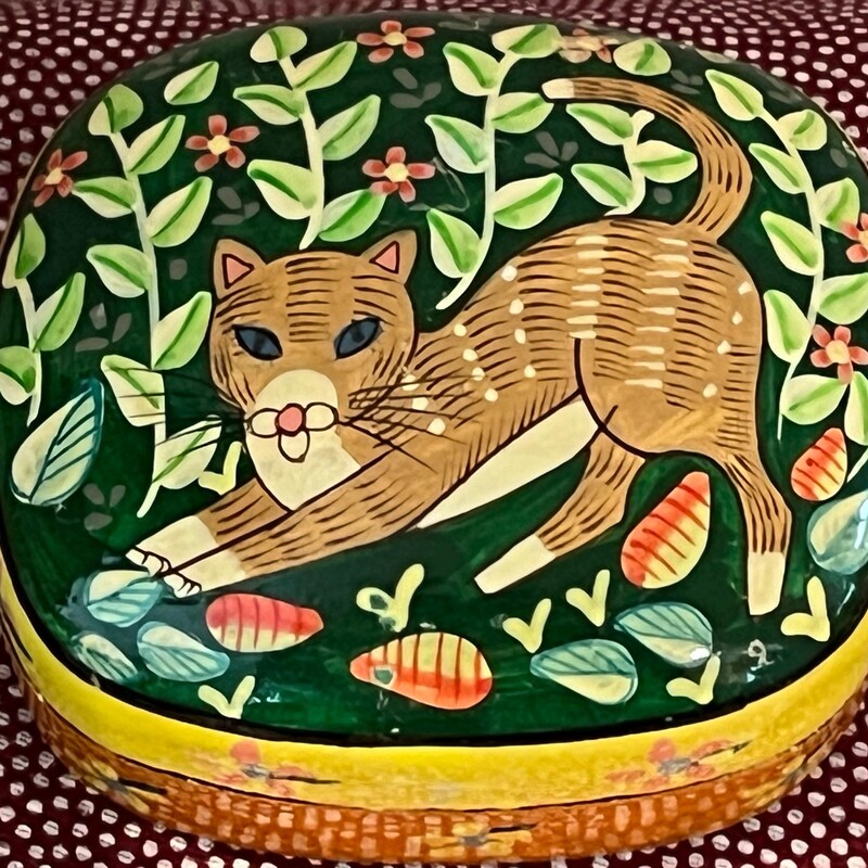 Cat Trinket Box - Etsy