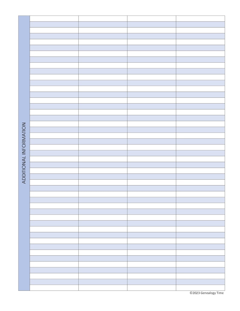 Helpful Fillable Family Group Sheet U.S. Letter-sized Printable to Make ...