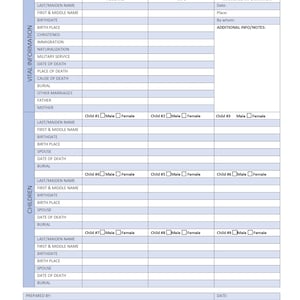 Helpful Fillable Family Group Sheet U.S. Letter-sized Printable to Make ...