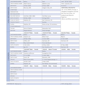 Helpful Fillable Family Group Sheet U.S. Letter-sized Printable to Make ...