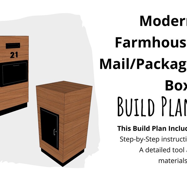 Build Modern Mailbox - Etsy