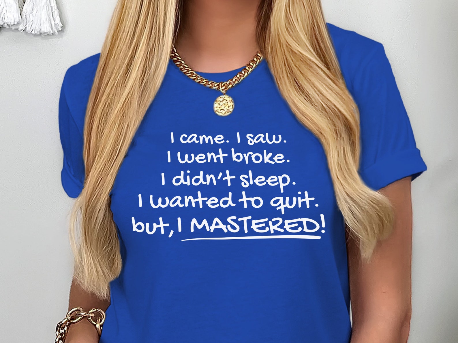 Masters Degree Graduation Gift MBA Graduation Gift I Came I Saw Master ...
