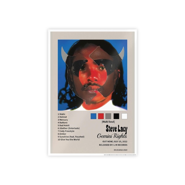Steve Lacy Gemini Rights Poster - Etsy