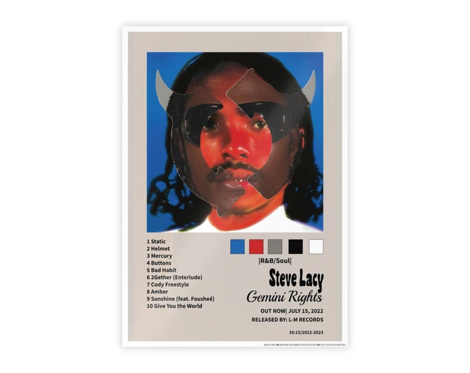 Steve Lacy Gemini Rights Poster - Etsy