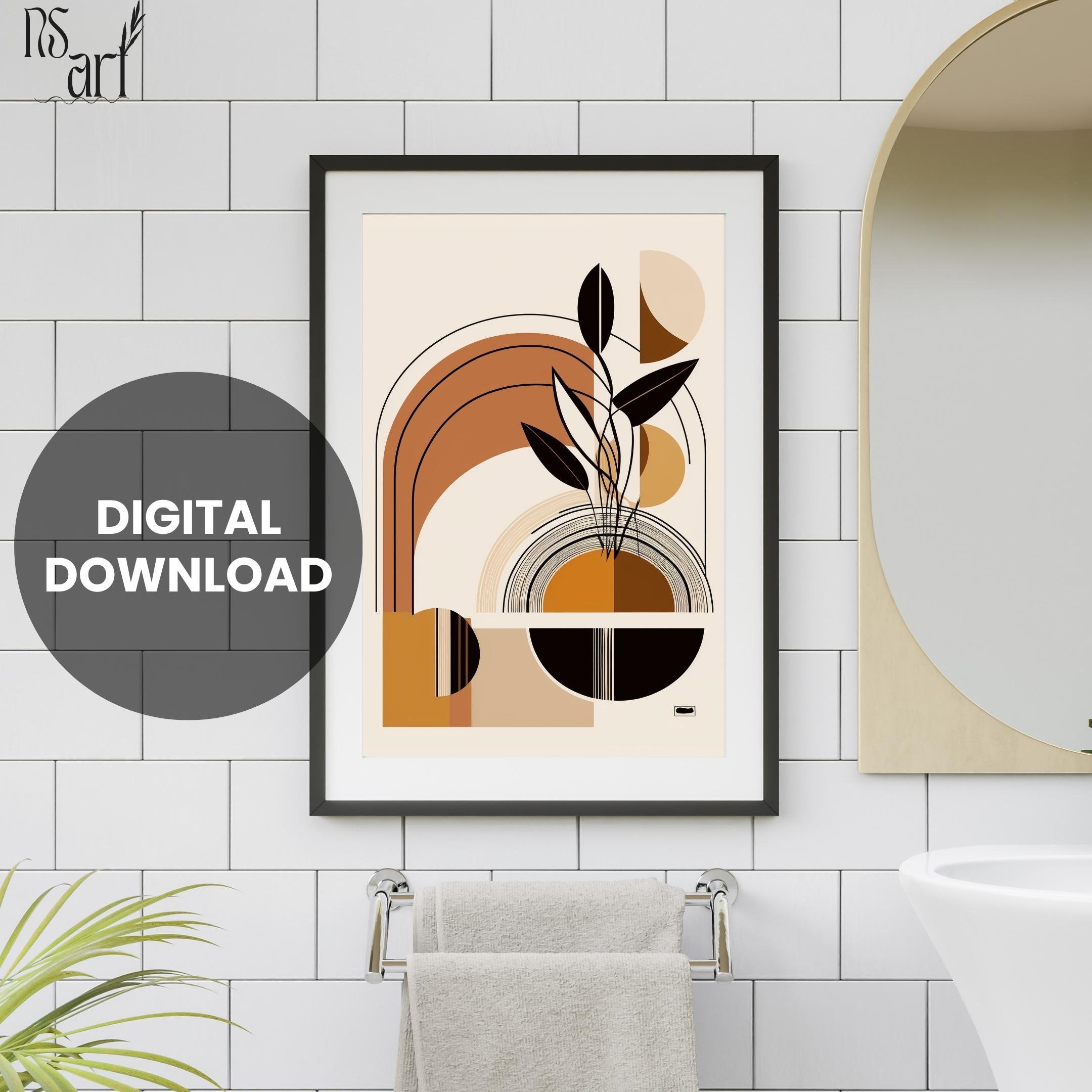 Printable Boho Art Print Bohemian Style Print Beige Print - Etsy