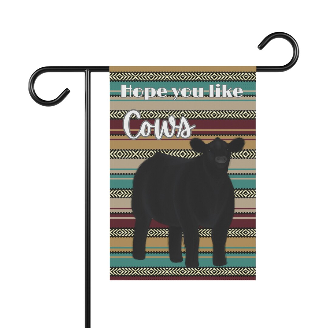Cow Lover Flag, Angus Cow Flag, Farm Garden Flag, Flower Garden Flag ...