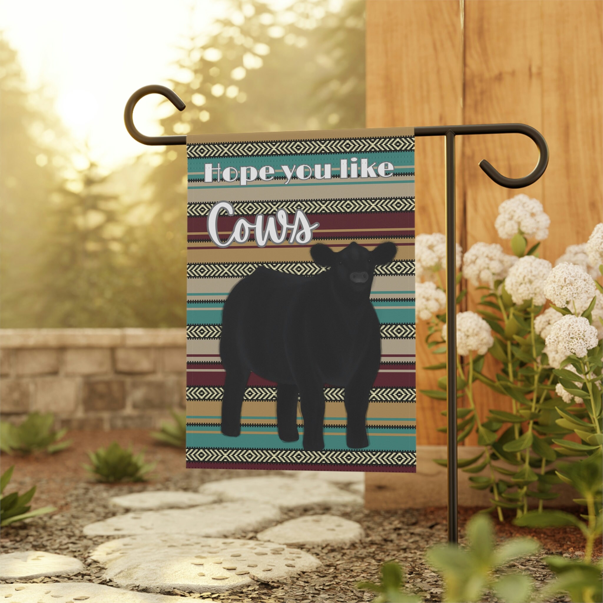 Cow Lover Flag, Angus Cow Flag, Farm Garden Flag, Flower Garden Flag ...