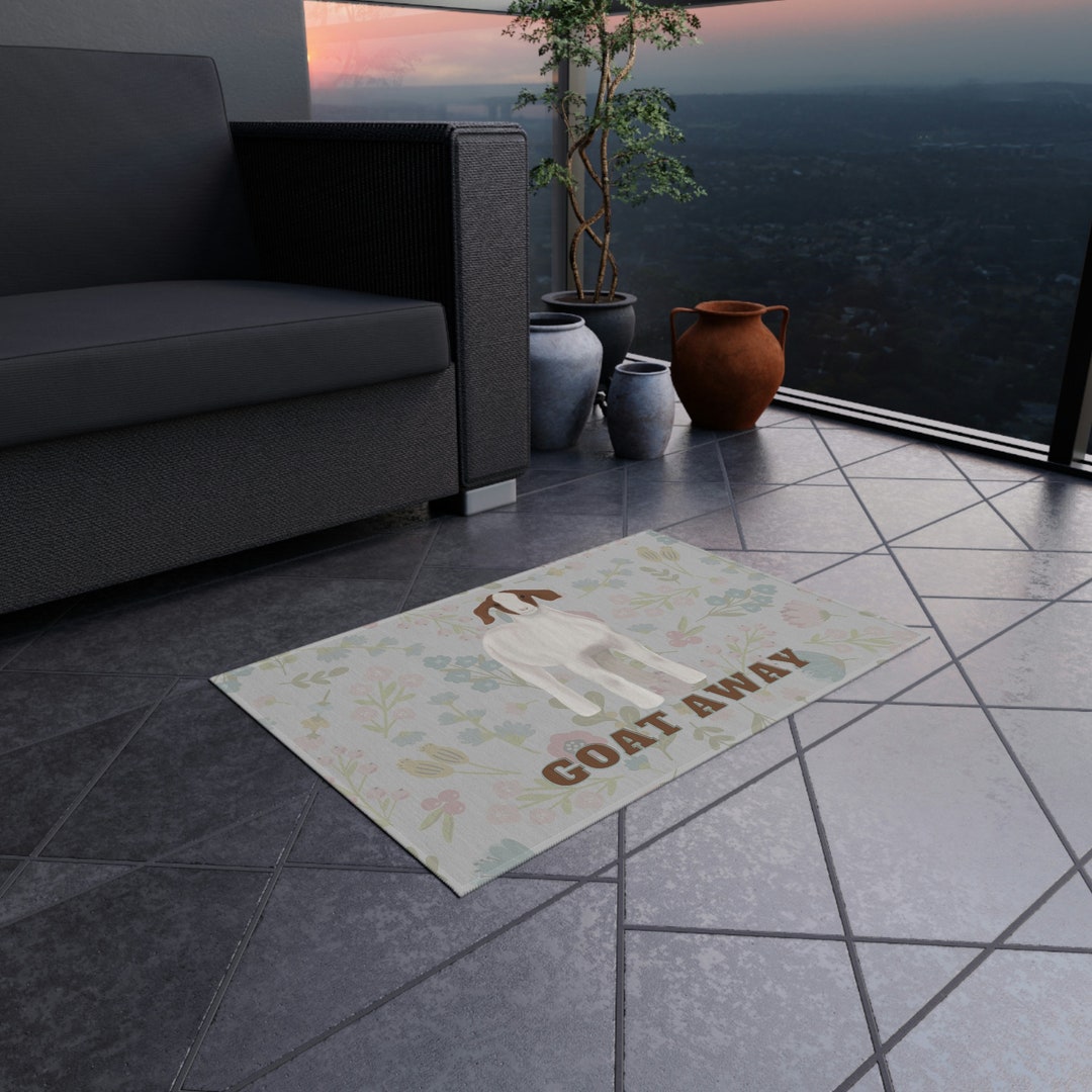 Goat Away Indoor/outdoor Rug, Goat Rug, Show Goat Rug, Livestock Rug ...