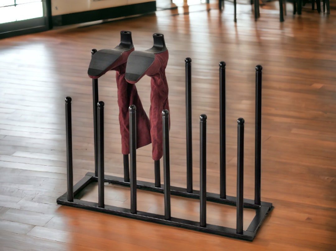 Boot Shoe Rack, Metal Shoe Storage Rack, Boot Organizer Rack Holder ...
