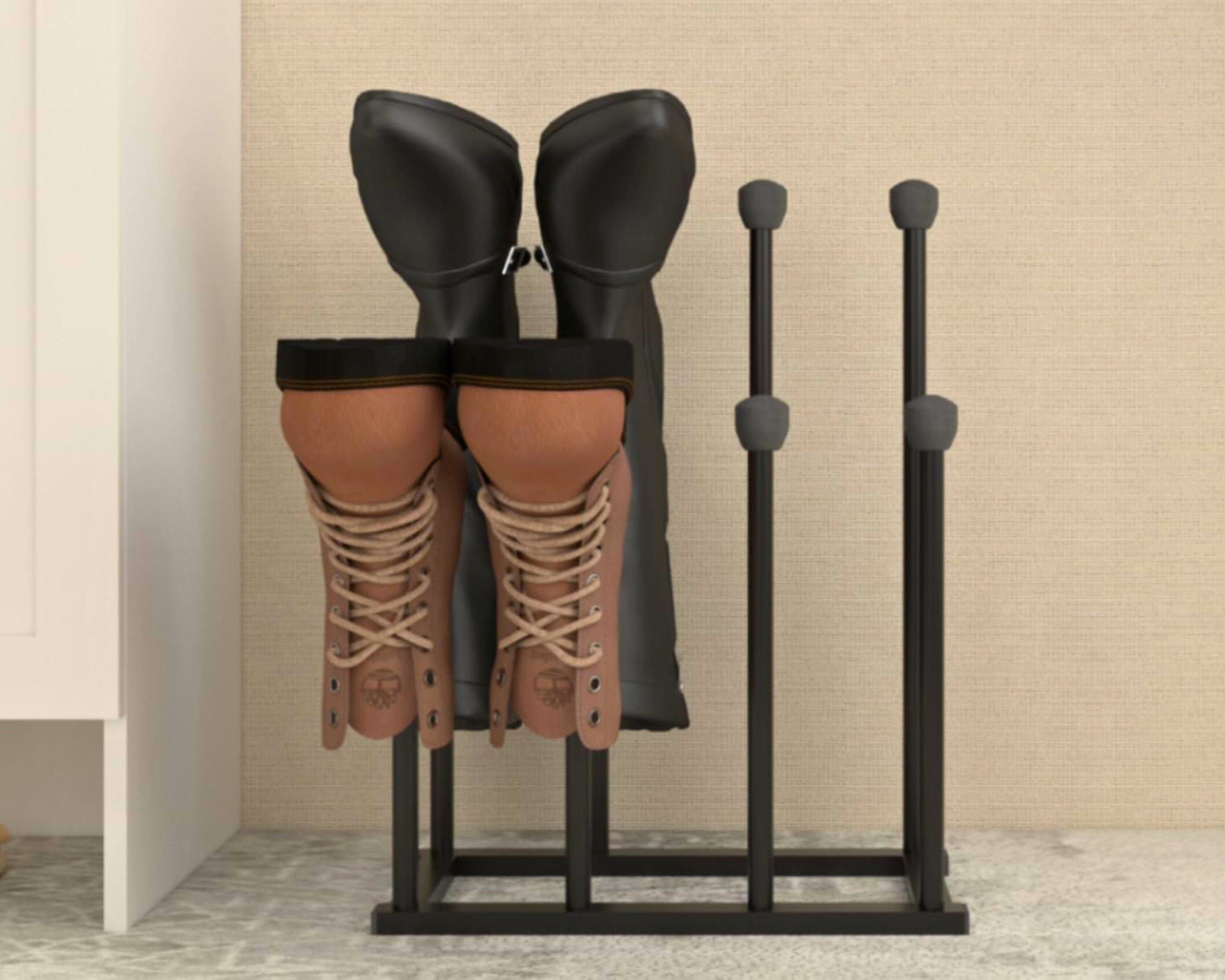 Boot Rack Shoe Storage Organizer Metal Boot Rack Stand Boot - Etsy