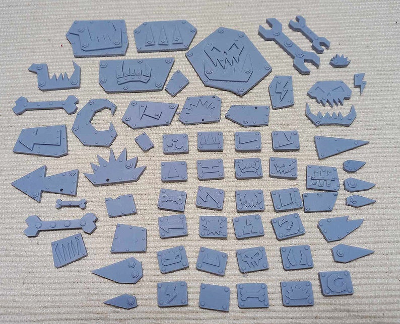 Orc Symbol Vehicle Conversion Armour Plates 62pcs - Etsy