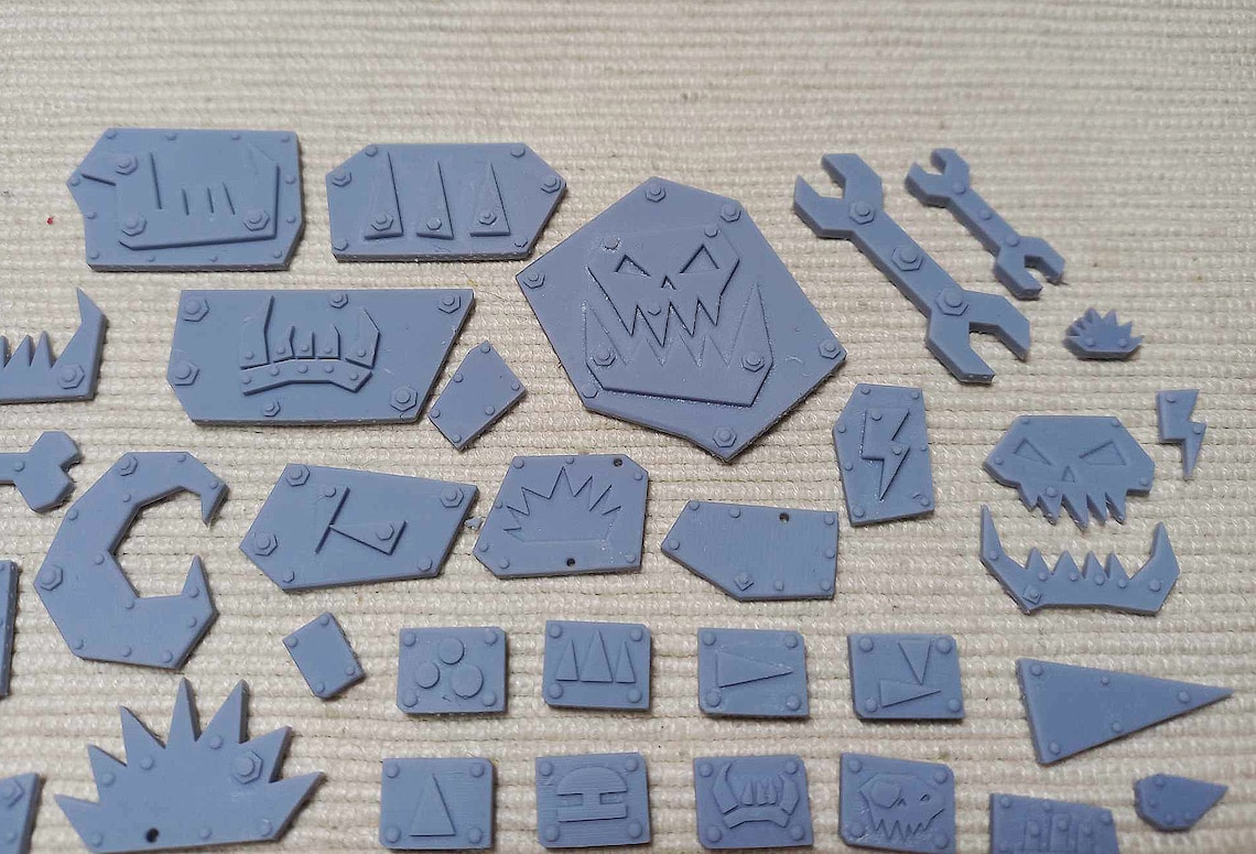 Orc Symbol Vehicle Conversion Armour Plates - 62pcs - Etsy