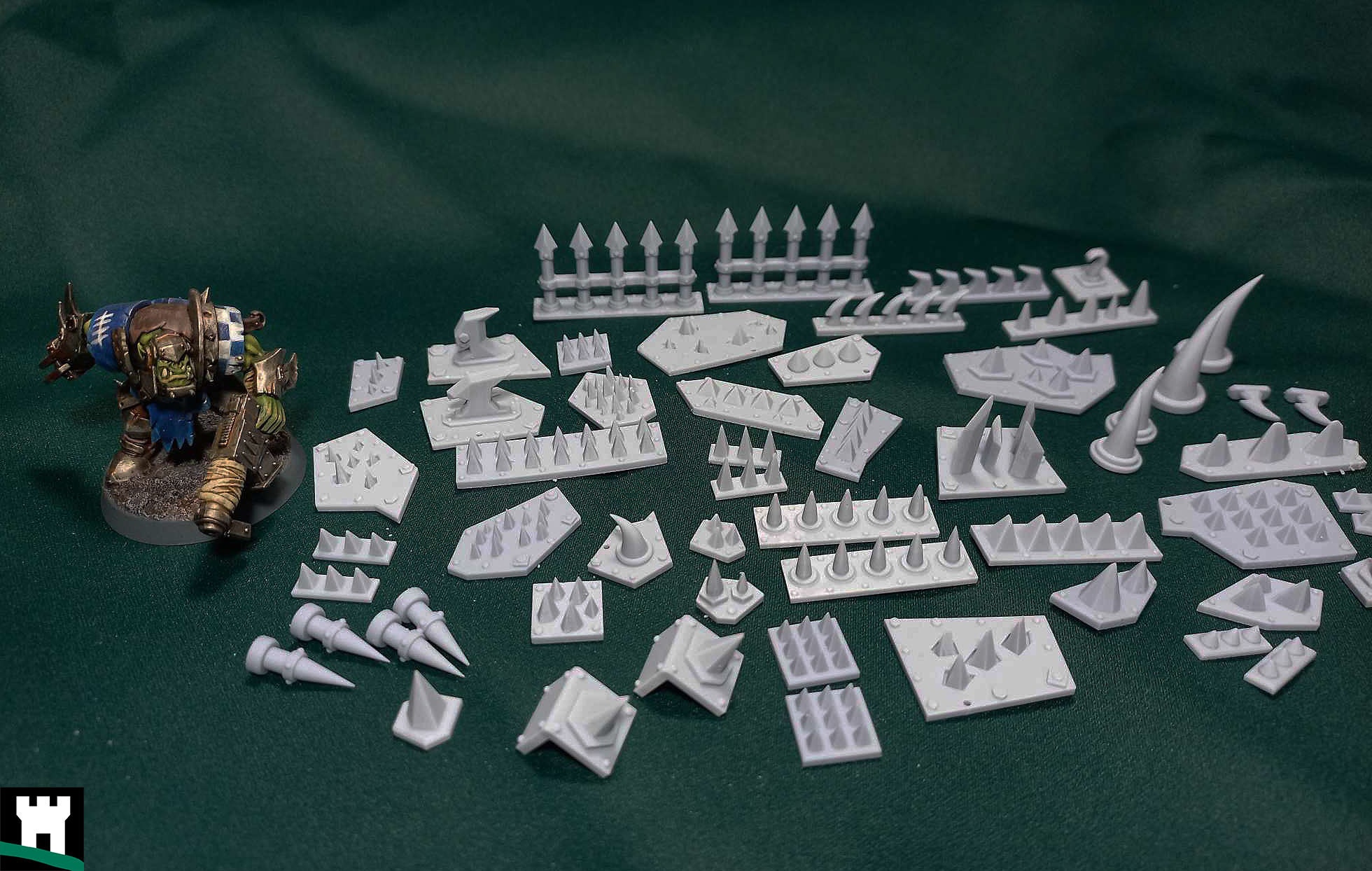 Orc Spiky Bits Armour Plates - 56pcs - Etsy