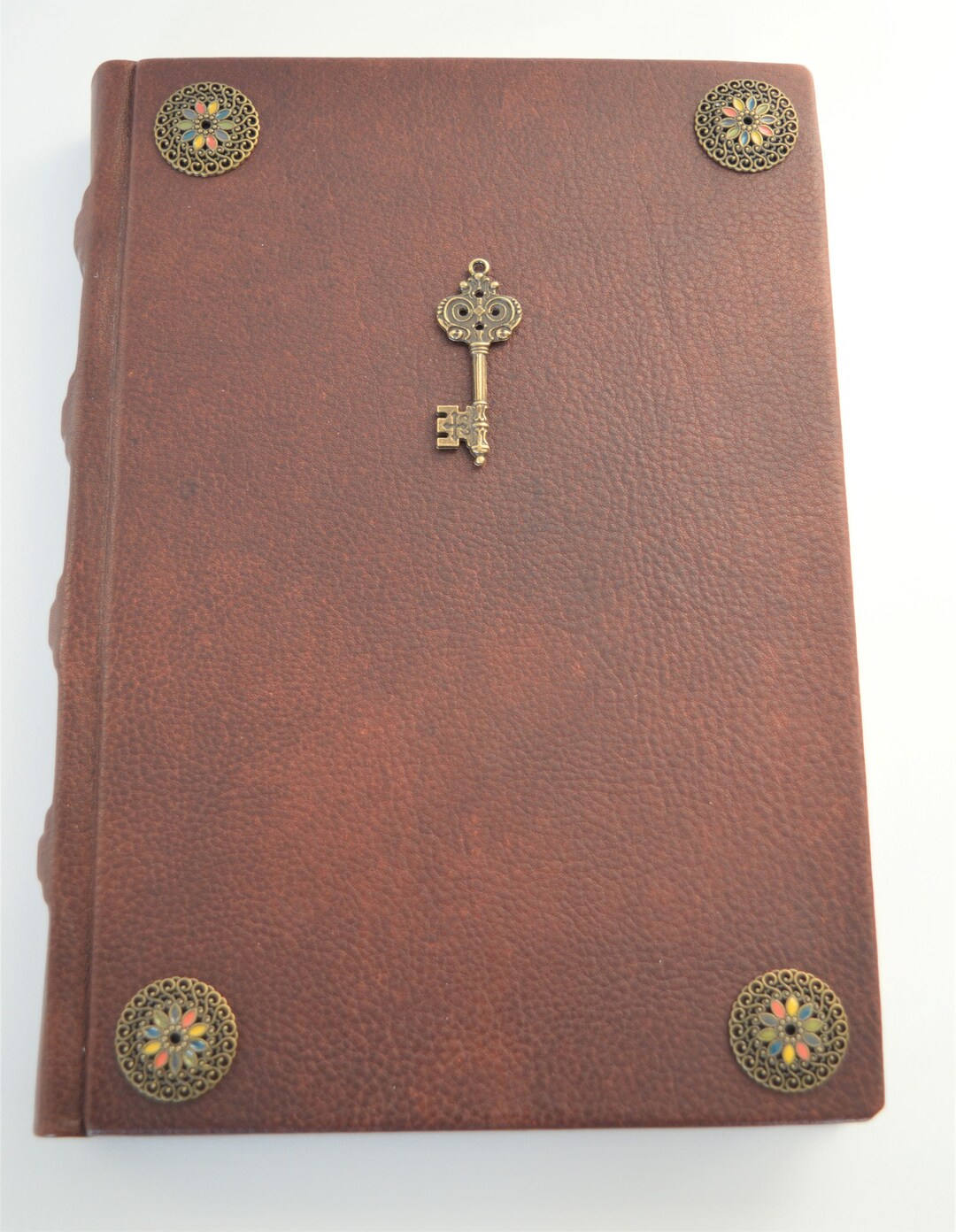 Handmade Italian Leather Journal, Steampunk-inspired Diary, Sketchbook ...