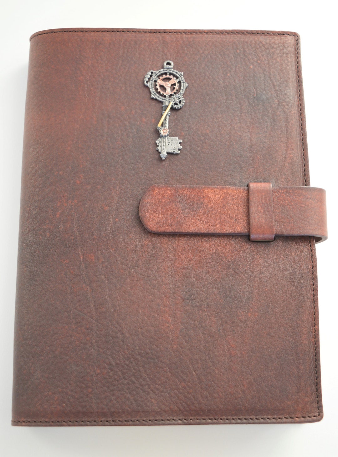Handmade Italian Leather Journal, Steampunk-inspired Diary, Sketchbook ...