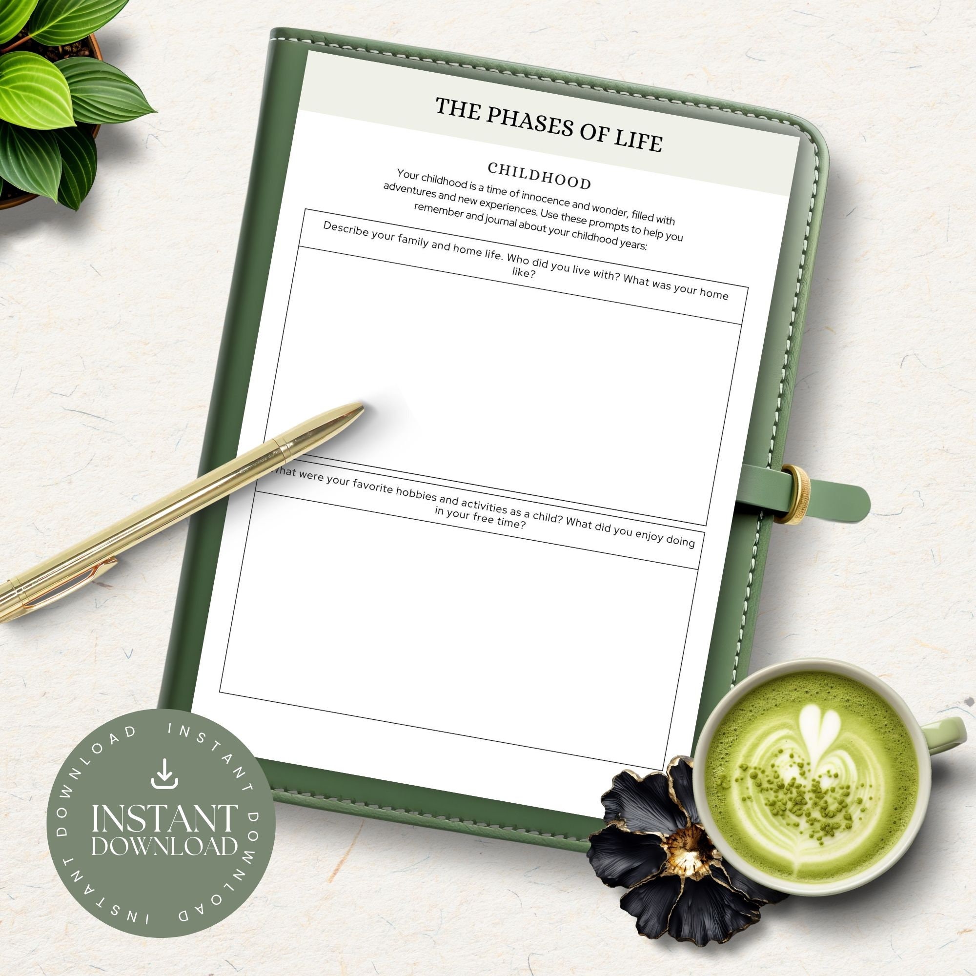 Story of Me Guided Journal, INSTANT DOWNLOAD, Life Story Journal, My ...