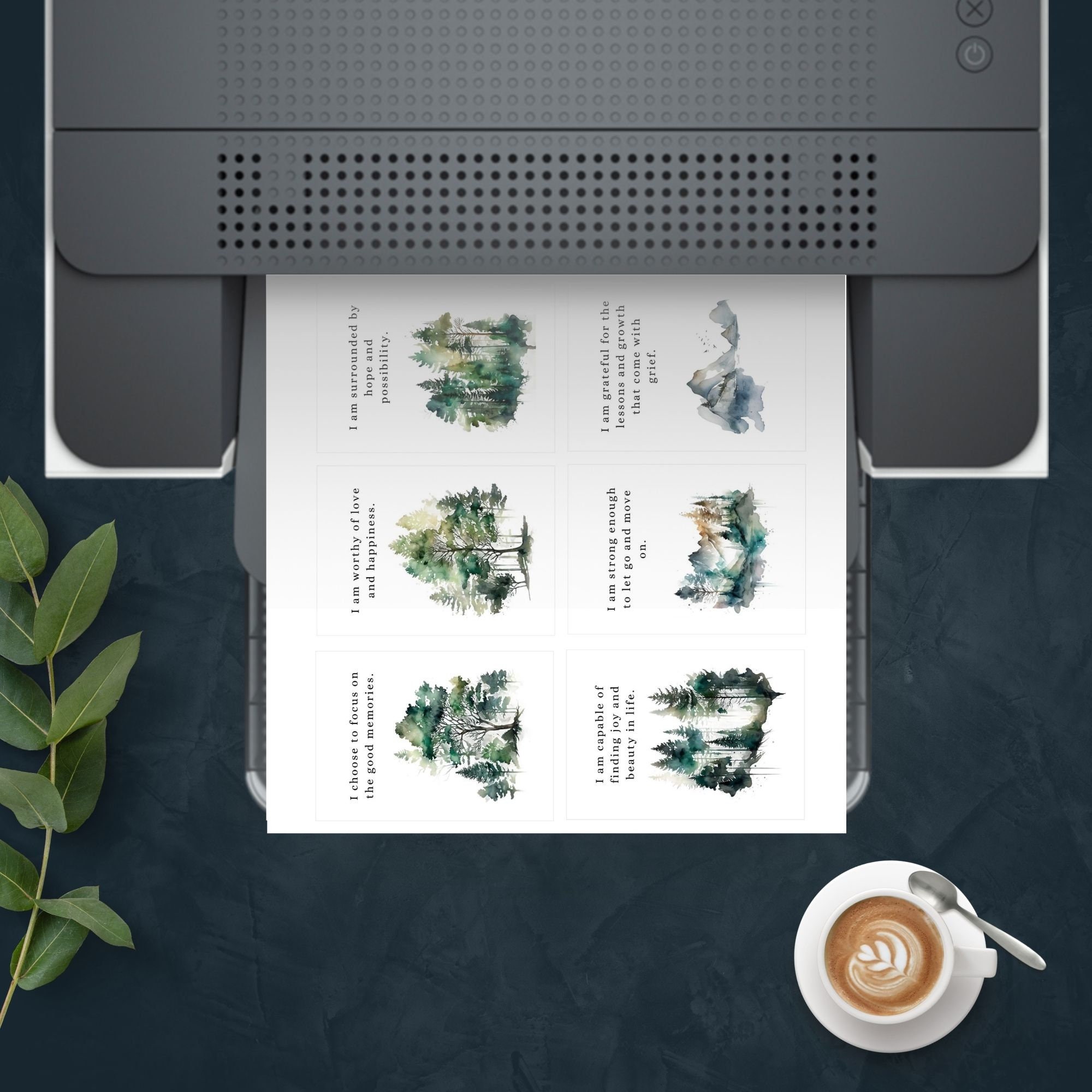 Grief Affirmation Cards, INSTANT DOWNLOAD, Bereavement Gift, Sympathy ...