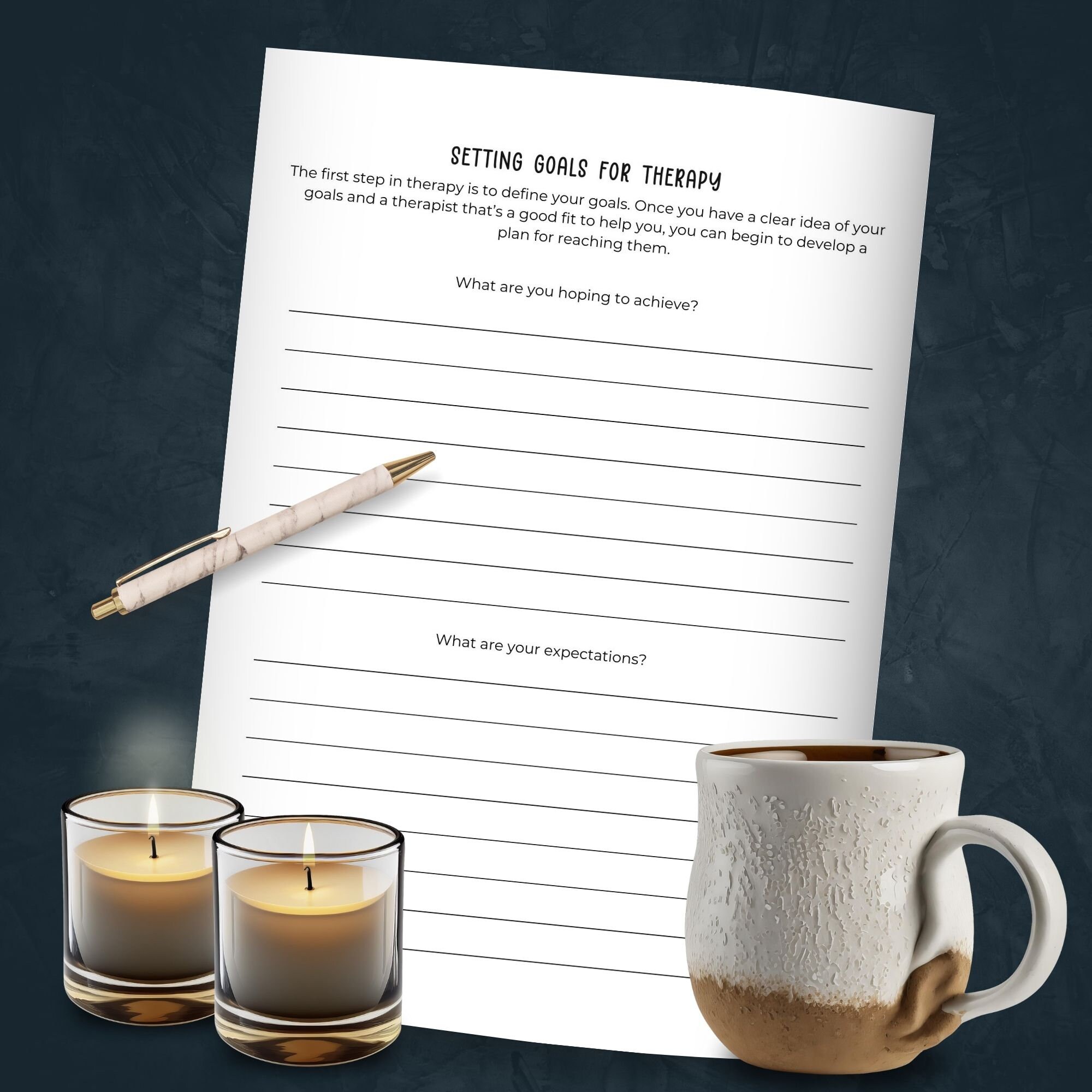 Therapy Journal Printable, PDF DOWNLOAD, Mental Health Journal ...