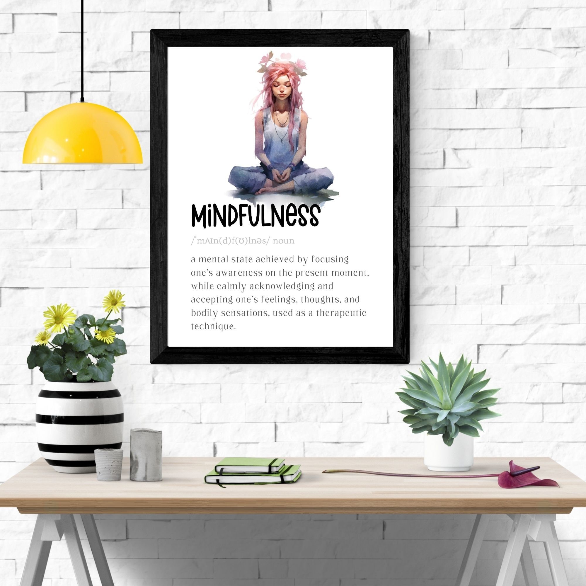 Mindfulness Definition Print, INSTANT DOWNLOAD, Definition Printable ...