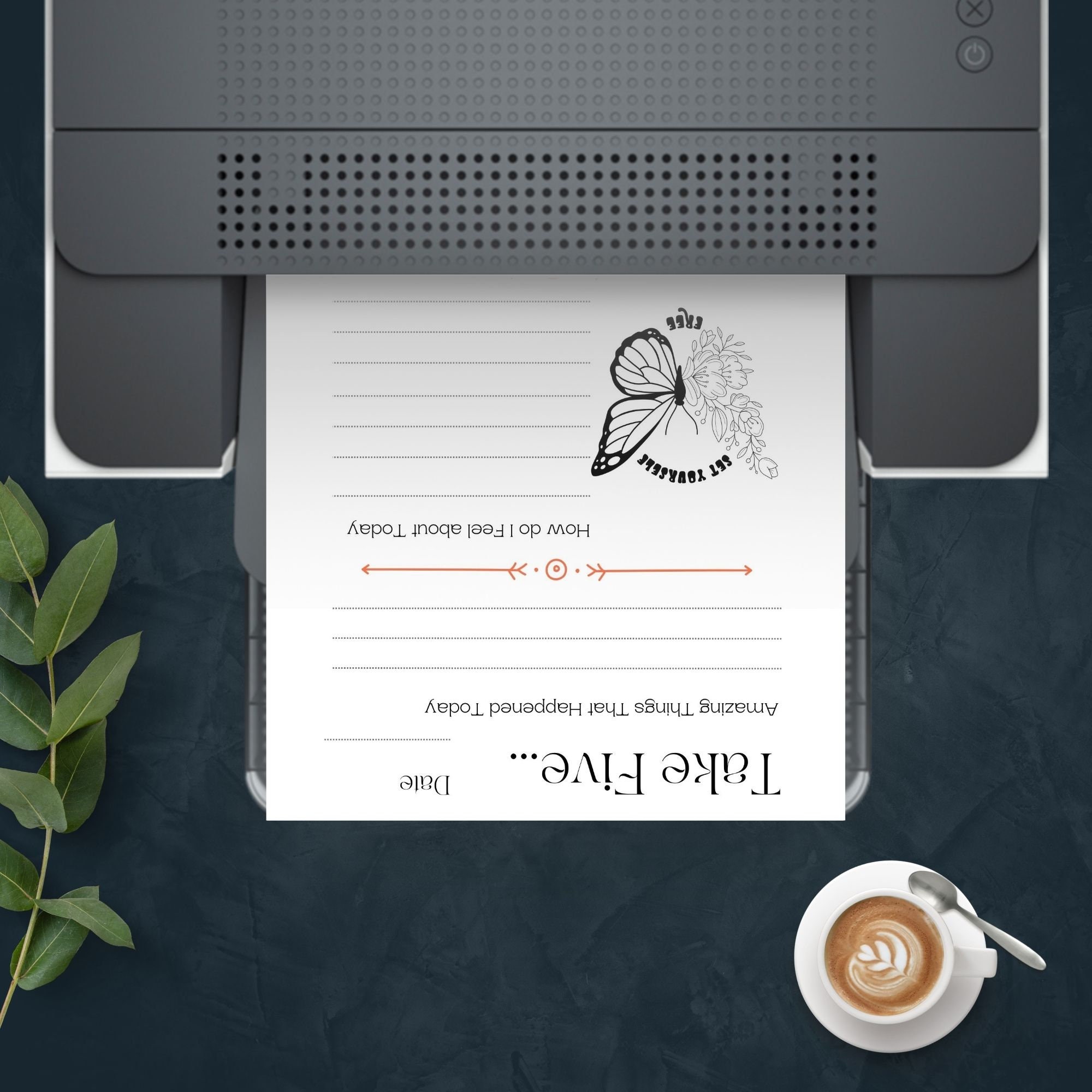 5 Minute Journal, PDF DOWNLOAD, Gratitude Journal, Daily Journal, Self ...