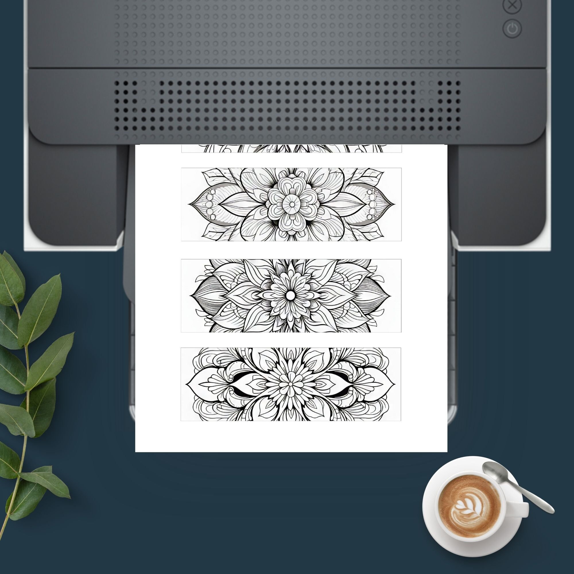 Mandala Colouring Bookmarks, Printable Mindful Adult Colouring Page ...