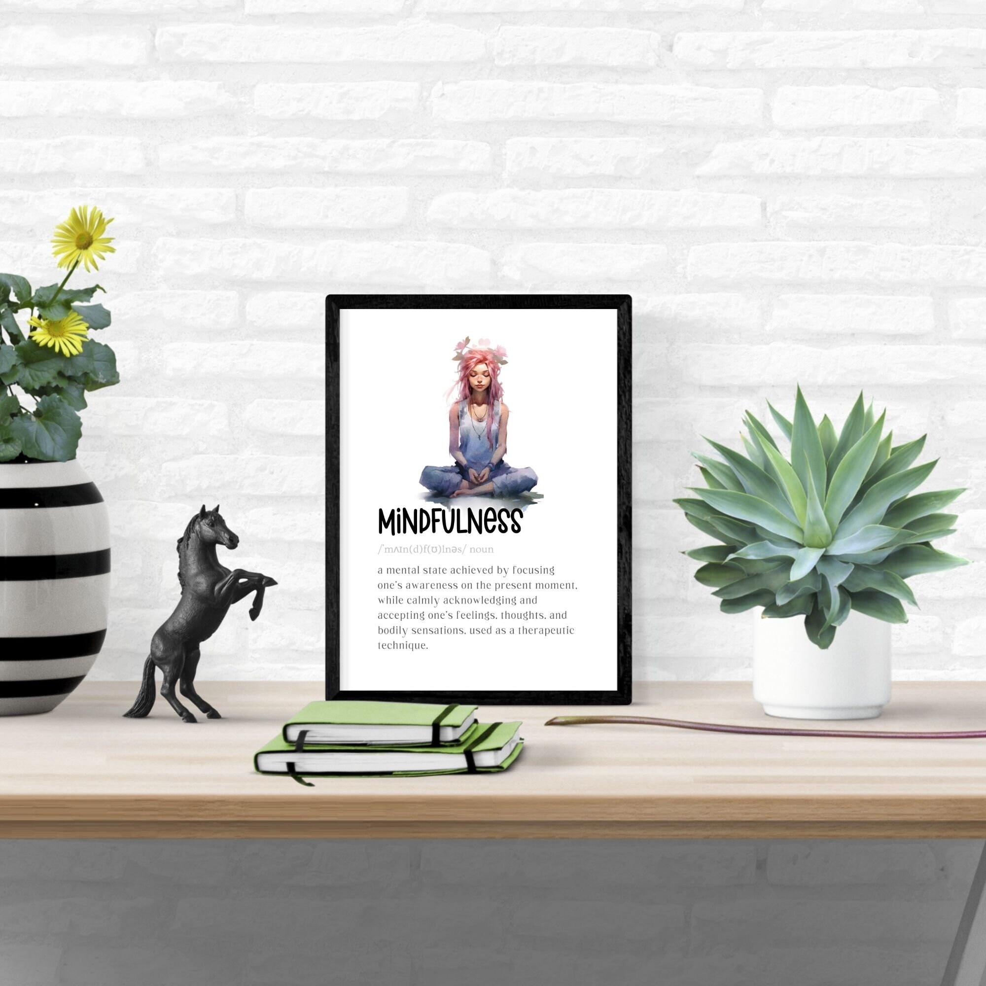 Mindfulness Definition Print, INSTANT DOWNLOAD, Definition Printable ...