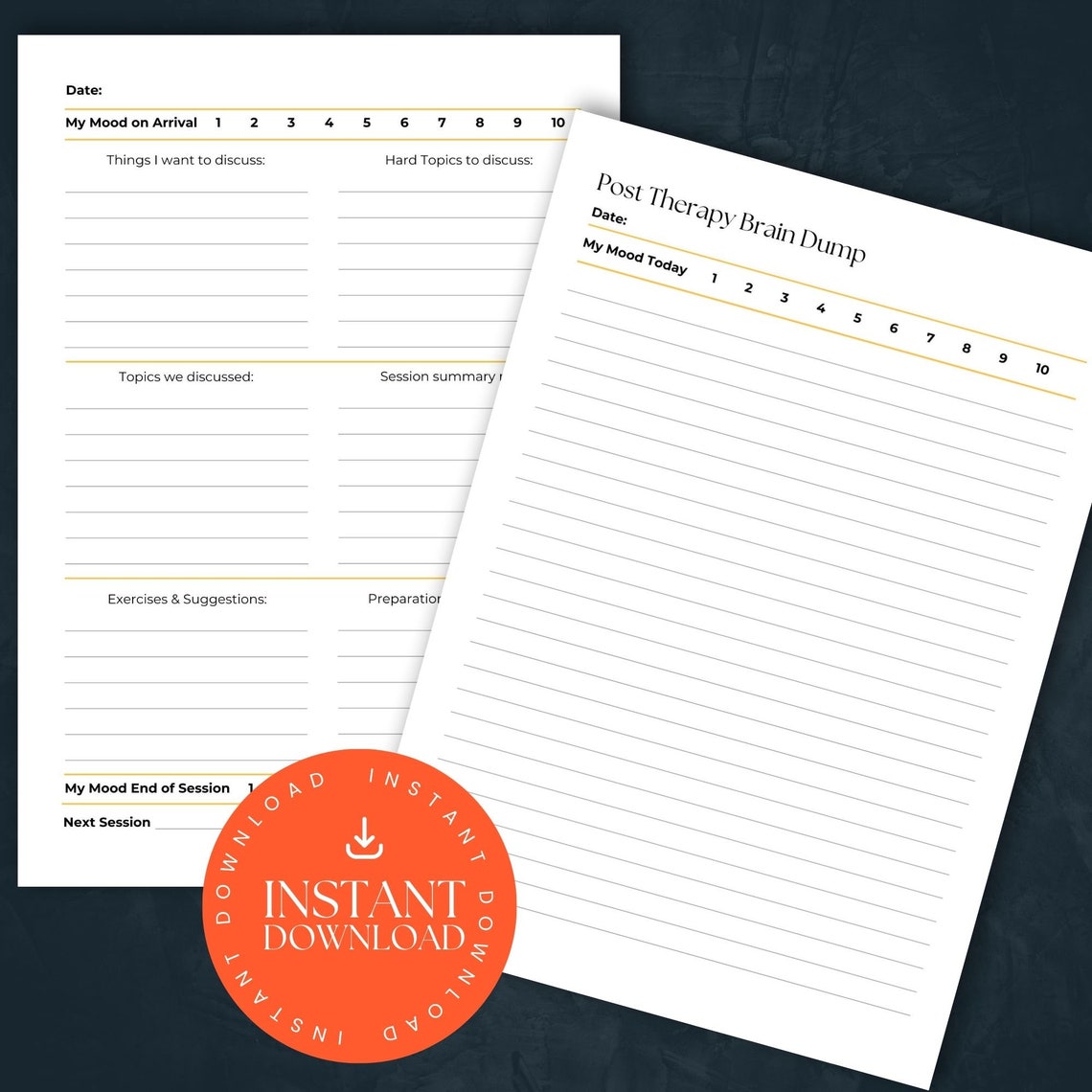 Therapy Notes Printable, Printable Therapist Notes, Mental Health ...