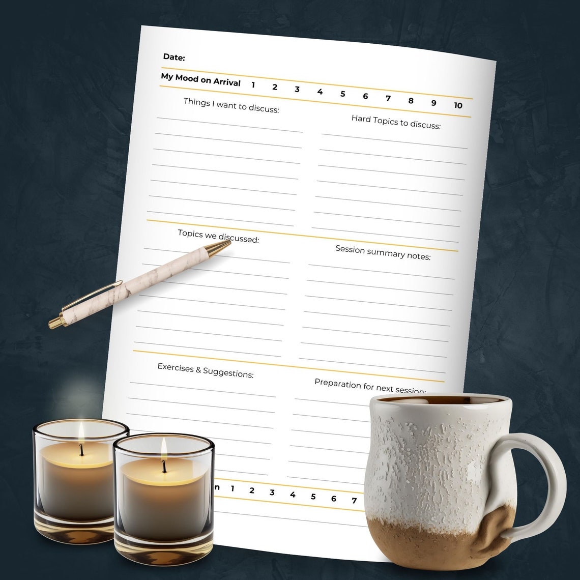 Therapy Notes Printable, Printable Therapist Notes, Mental Health ...